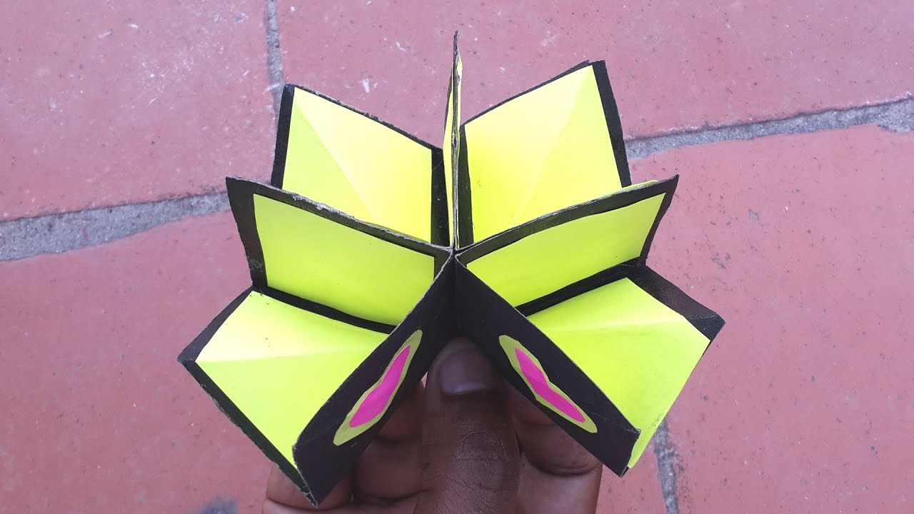 How to Make a Simple 3D Square Circular Popup Greeting Card - YouTube