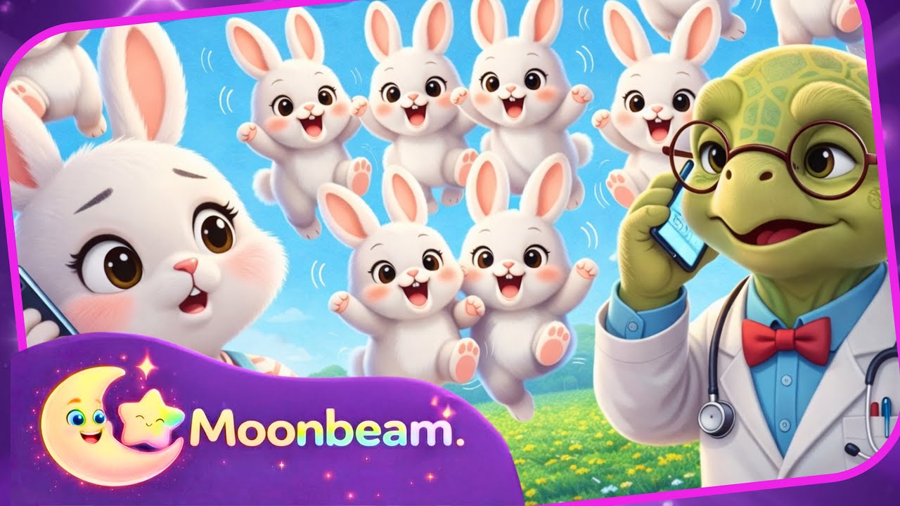10 Little Bunnies Jumping on the Bed 🐰 | Counting Song for Kids - YouTube