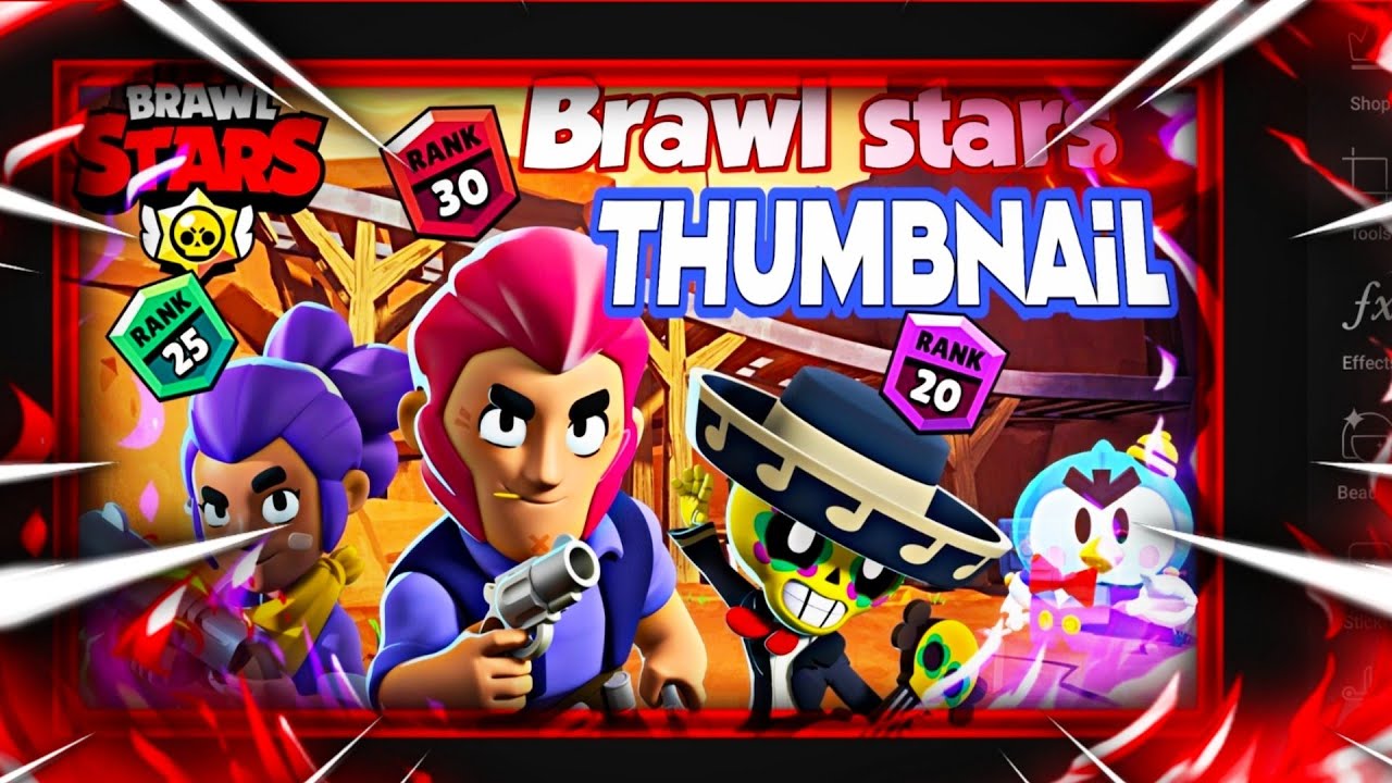 How To Make professional Thumbnail for brawl stars | in my style - YouTube