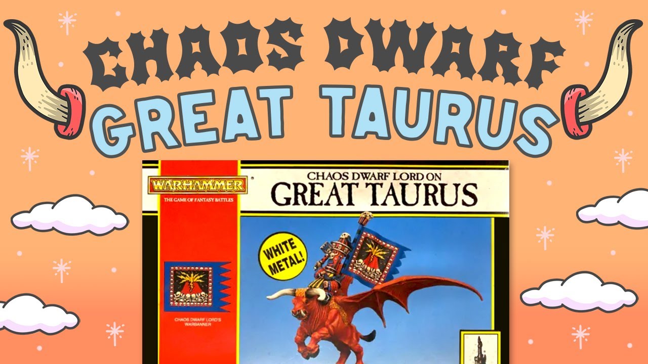 Painting a 4th Edition Old World Chaos Dwarf Lord on Great Taurus - YouTube