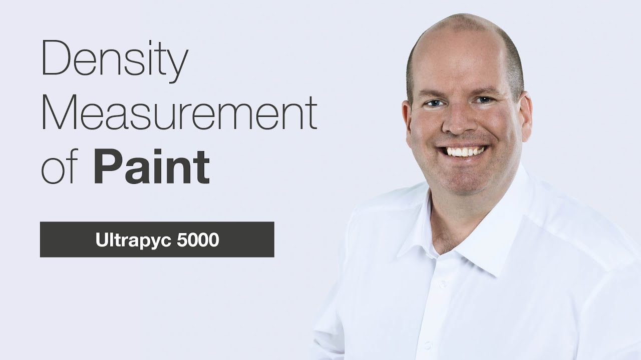 Density Measurement of Paints by Gas Pycnometry | Anton Paar - YouTube