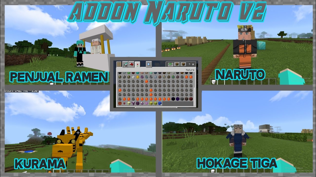 ADDON NARUTO V2 MCPE 1.16 | ADDON MCPE TERBAIK | ADDON NARUTO MCPE ...