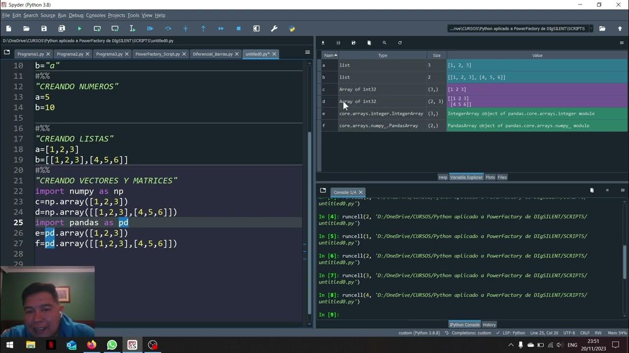 Creando variables en Python - YouTube