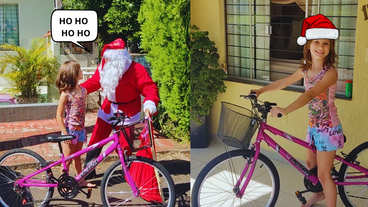 PAPAI NOEL ENTREGOU UM PRESENTE PRA MINHA IRMÃ... - YouTube