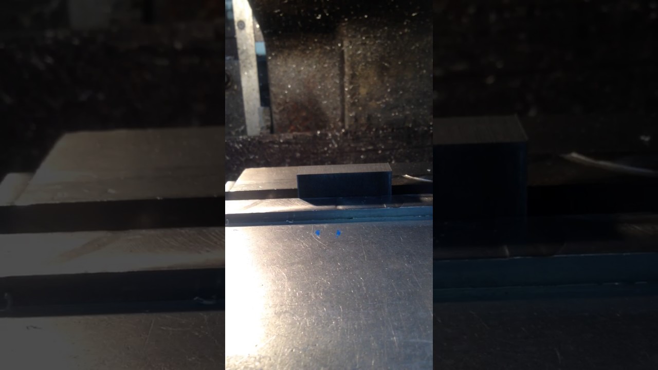 Milling... squaring 4140 flat bar stock - YouTube