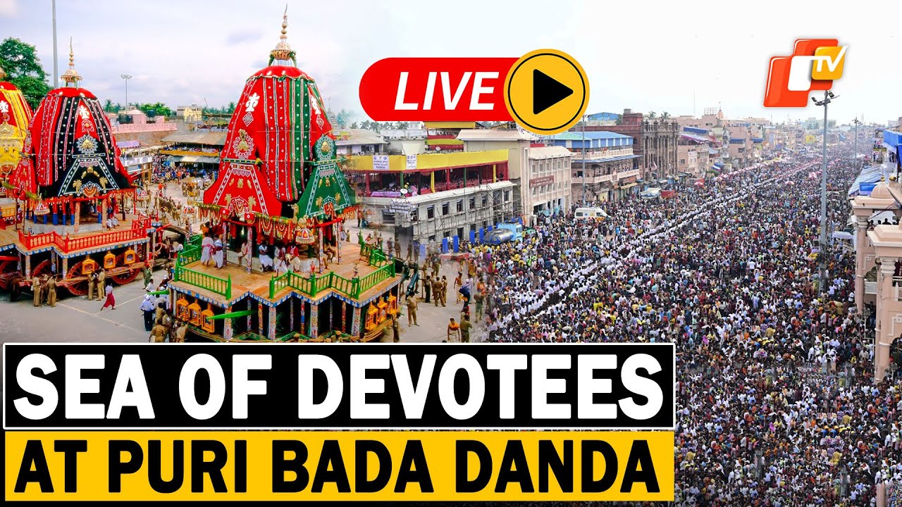 🔴Rath Yatra LIVE From Puri: Bada Danda Turns Into Ocean Of Devotees ...