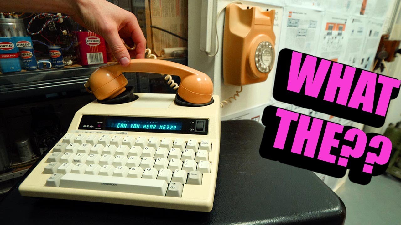 WEIRD SOUND MAKING TYPING TELEPHONE THINGY - minicom 5000 - YouTube