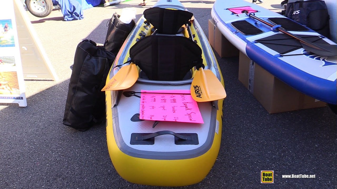 Airis Tandem Kayak - Walkaround - 2015 Annapolis Sail Boat Show - YouTube
