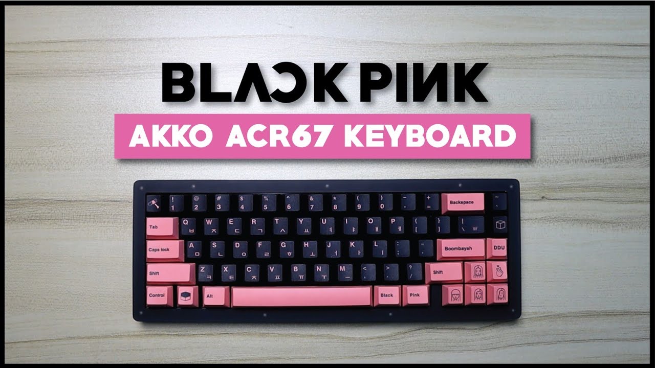 UNBOXING BLACKPINK KEYBOARD DESIGN - Akko ACR67 | Satisfying Keyboard ...