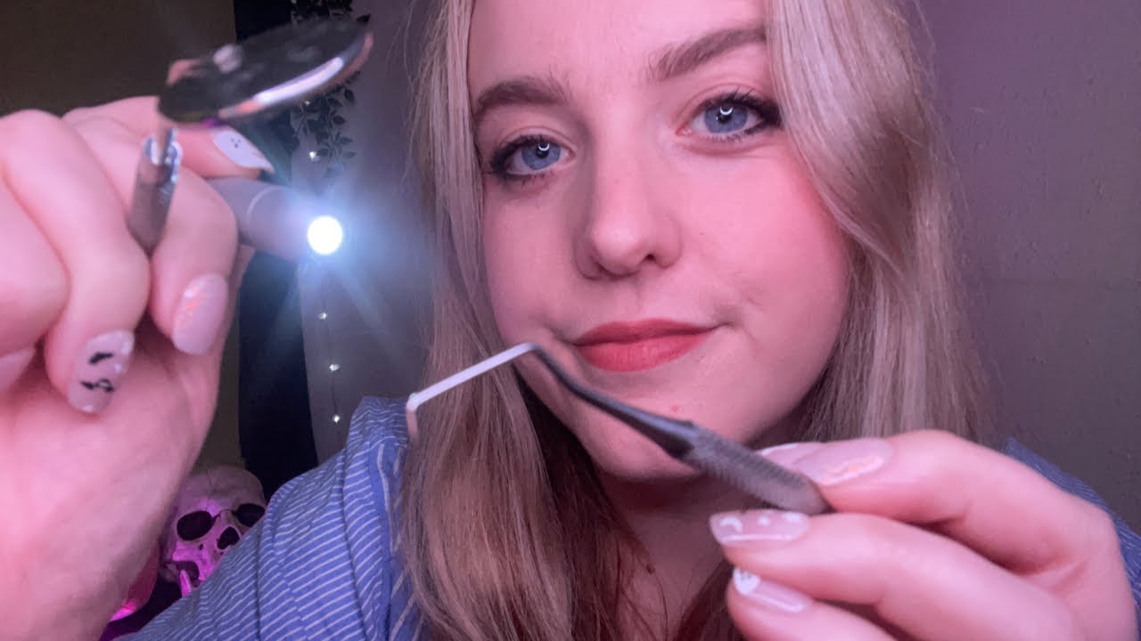 Asmr Reassuring Dentist Role Play [personal Attention Light Triggers