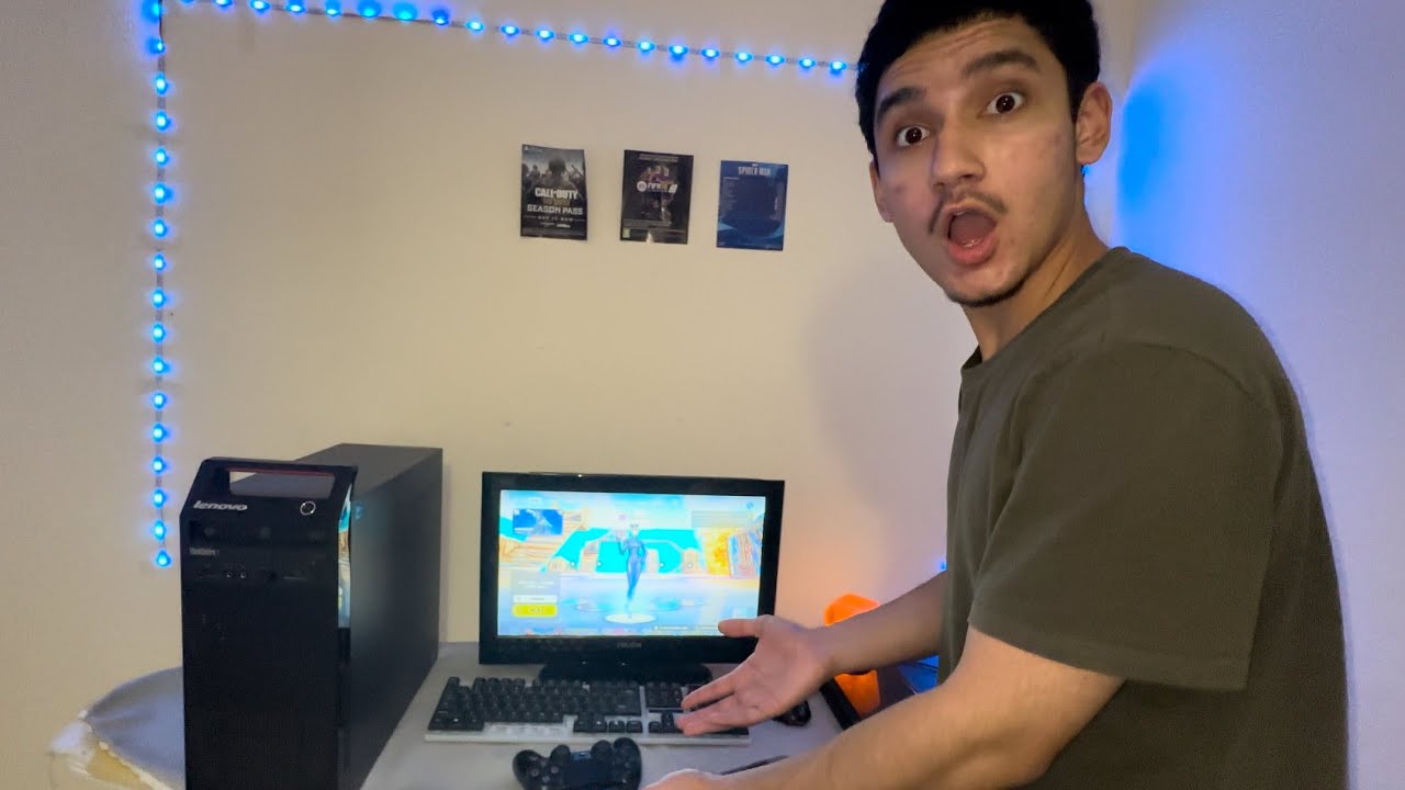 Gaming setup pe PC bi a gya 🤩 - YouTube