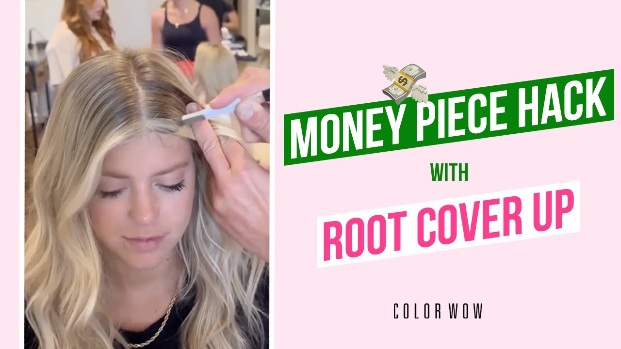 Crafting the Perfect Money Piece Hair with Color Wow Root Cover Up ...