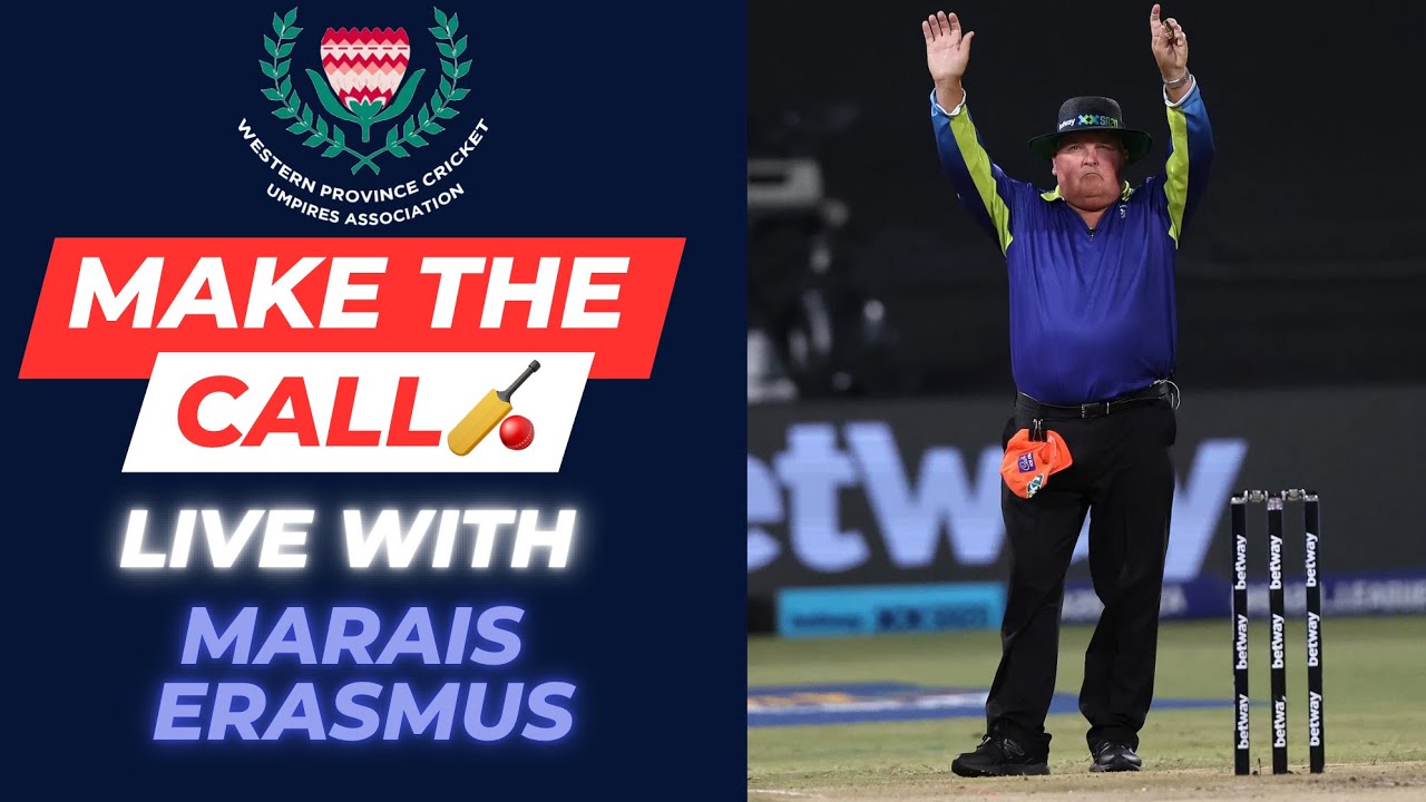 Make the Call LIVE 🏏 with Marais Erasmus - YouTube
