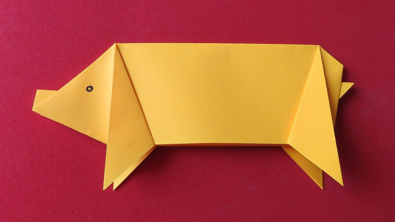Como Hacer un Chanchito o Cerdo de Origami | Paper Pig - YouTube