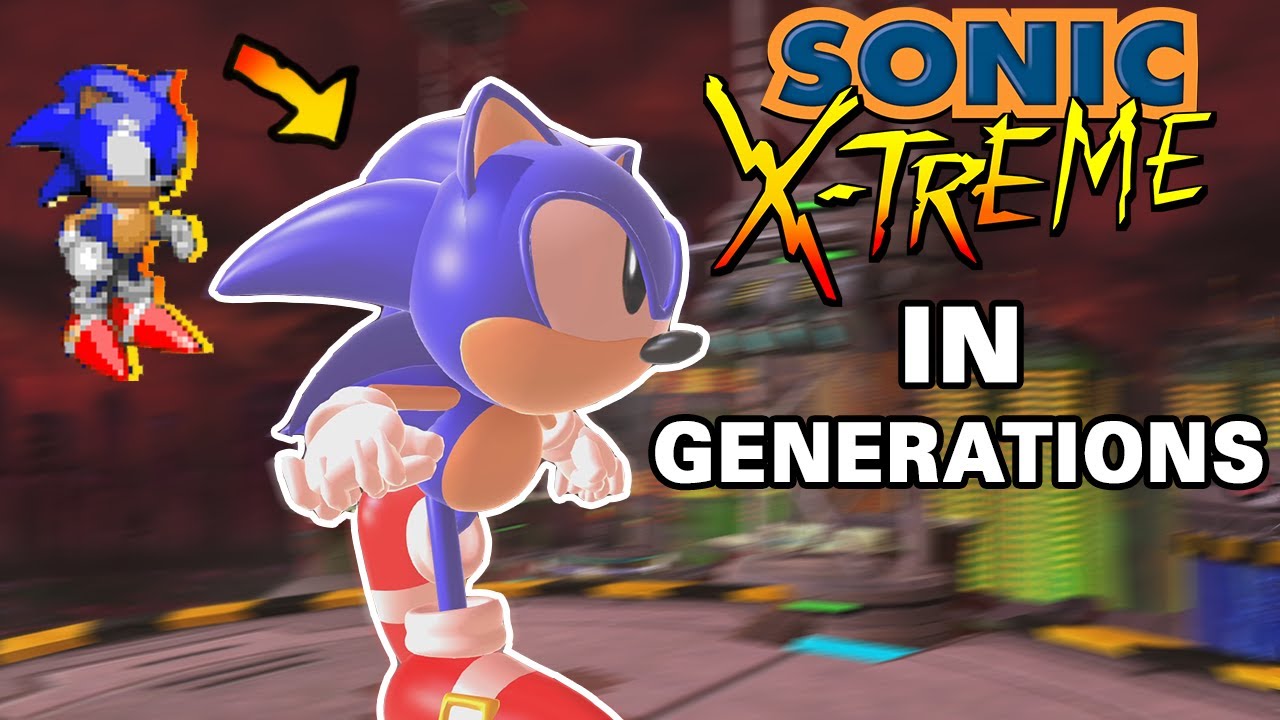 How Sonic Xtreme model looks like in Generations! - YouTube