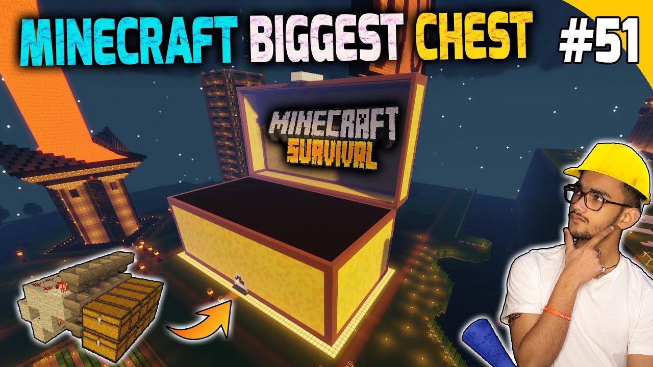 BIGGEST SORTING SYSTEM | MINECRAFT BIGGEST CHEST | MINECRAFT #51 - YouTube
