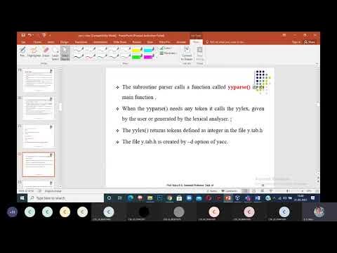 Structure of yacc program with example program - YouTube