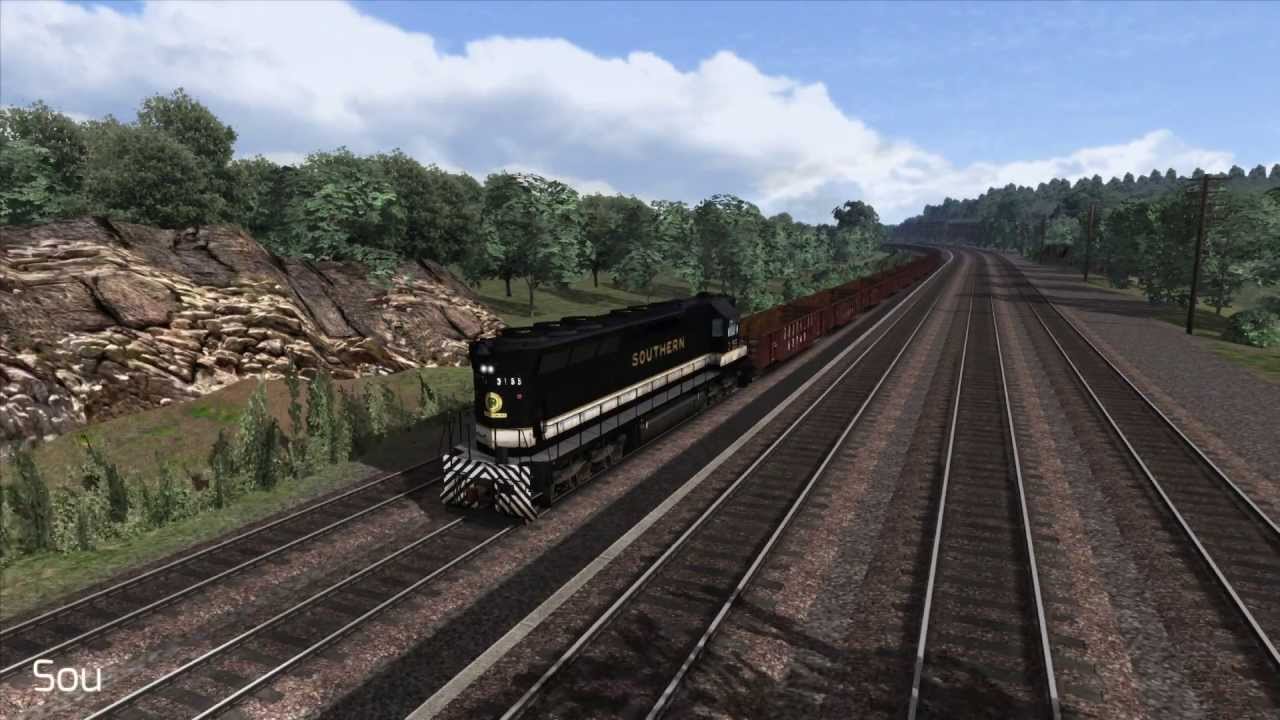 Norfolk Southern SD45 High Hoods - YouTube