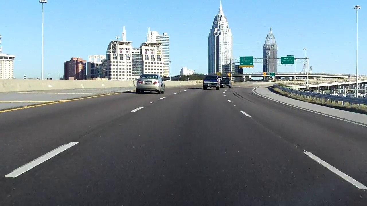 Interstate 10 - Alabama (Exits 20 to 27) eastbound - YouTube