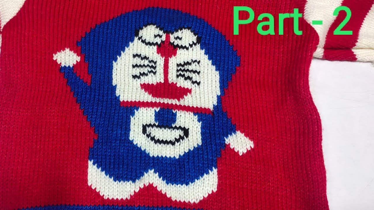 Doraemon knitting pattern part - 2 || Cartoon knitting design #doraemon ...