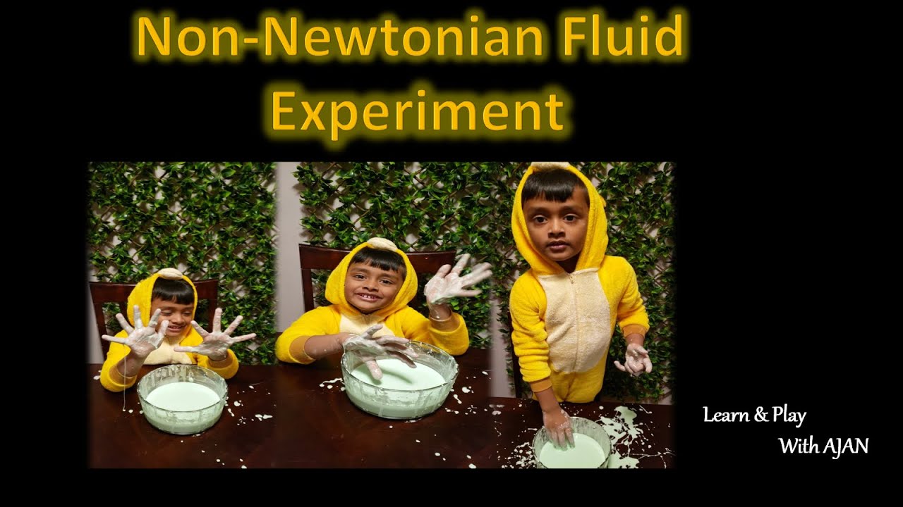 Ajan's Non-newtonian fluid experiment | Inspired by his fav Ryan's toy ...