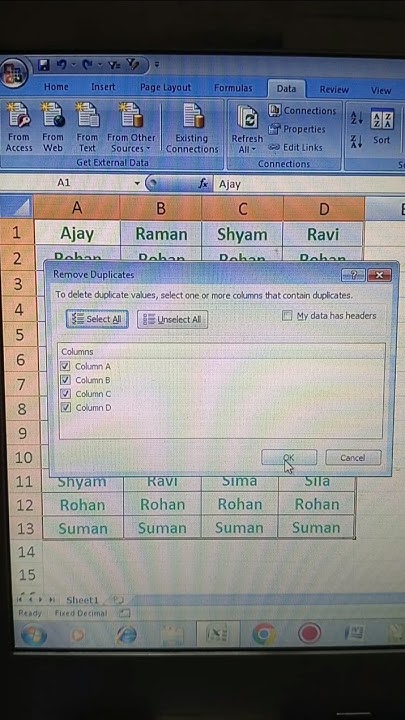 युनिक Data Trick In Excel💡 #excel #trending #shortcutkeys #shortvideo #microsoftexcel . - YouTube