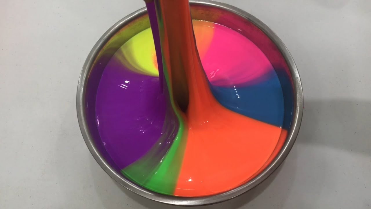 Satisfying Slime Video | DIY Making Pigmented Rainbow Original Slime ...