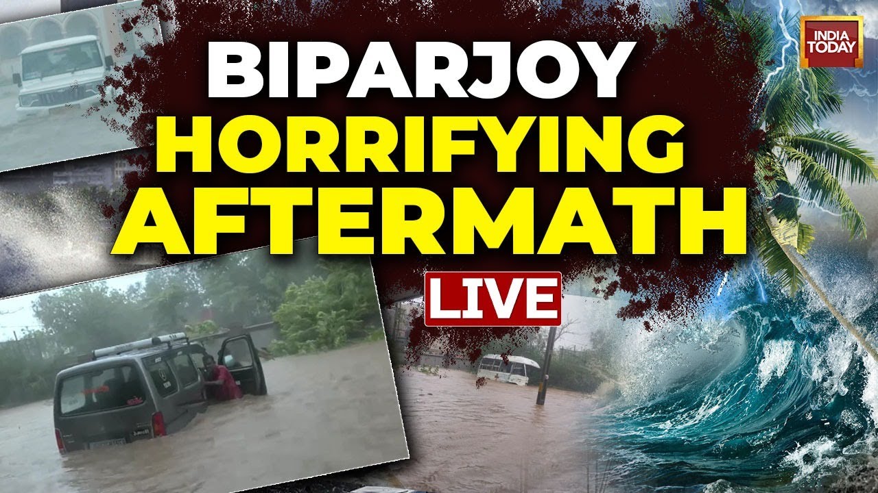 Biparjoy Cyclone Aftermath Horrific Visuals Live | Ground Report From ...