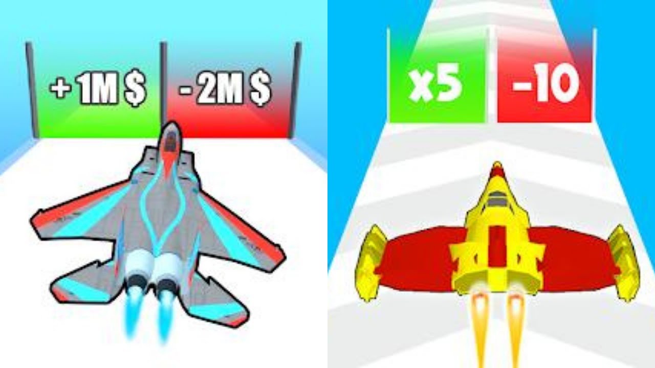 Plane Evolution! VS Airplane Evolution Race 3D - Gameplay Mobile Game ...
