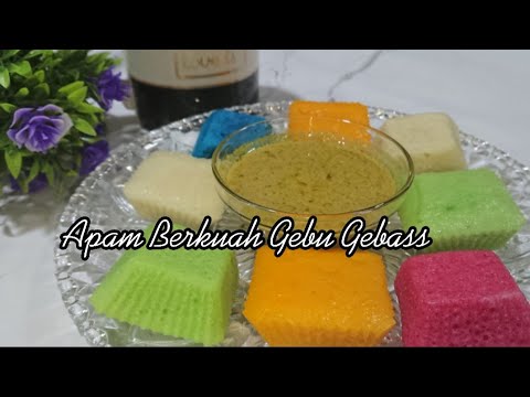 Apam berkuah/apam kampung resepi mudah[Cicah kopi atau makan dengan ...