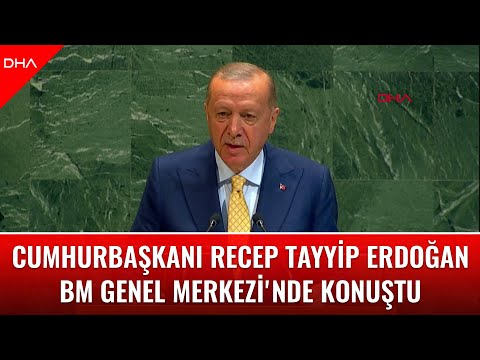 Cumhurbaşkanı Recep Tayyip Erdoğan, Birleşmiş Milletler Genel Merkezi'nde konuştu