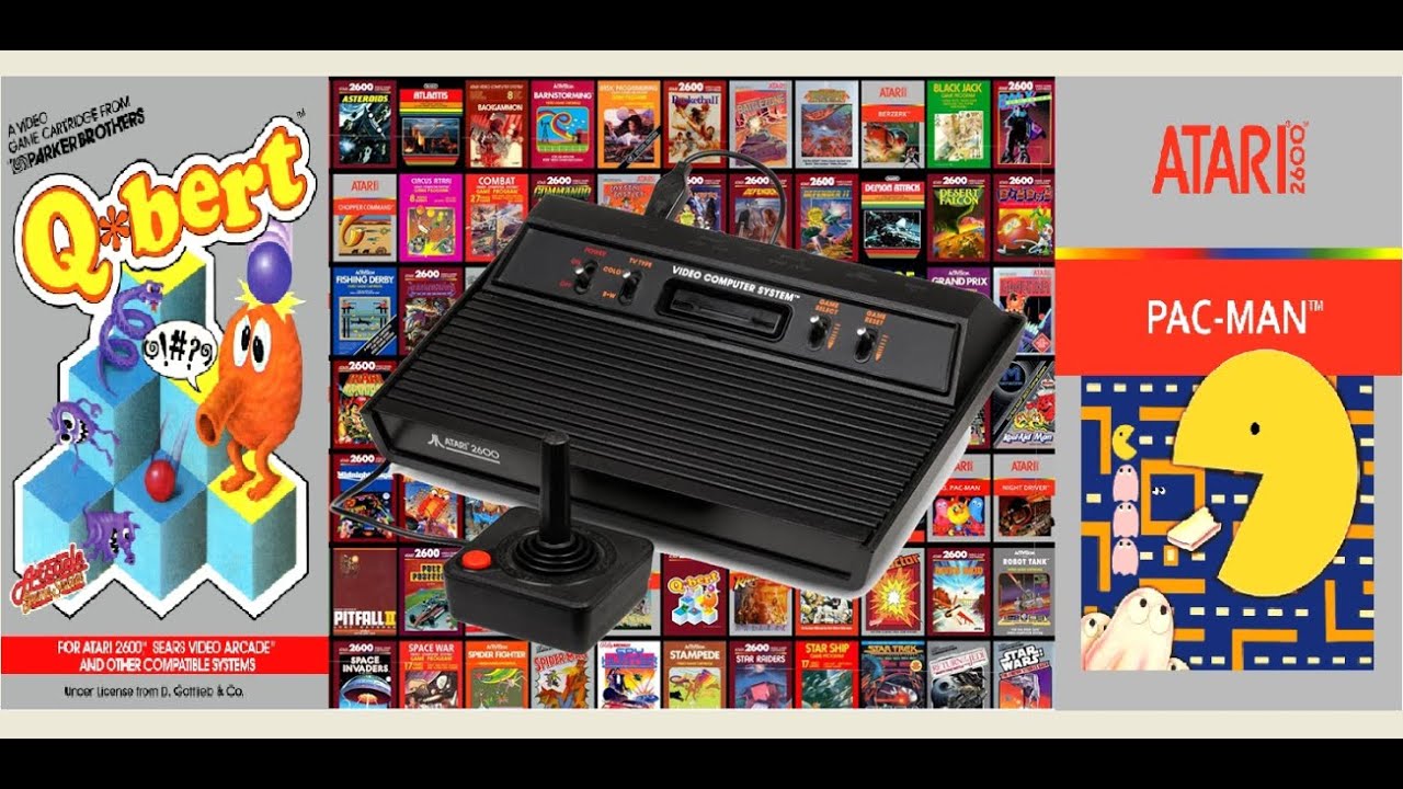 Clássicos do Atari 2.600 (Q-Bert & Pacman) | 5ª Nostálgica - YouTube