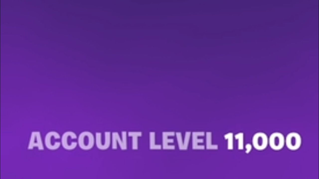 I Hit Account Level 11,000 In Fortnite Chapter 5 Season 2! - YouTube