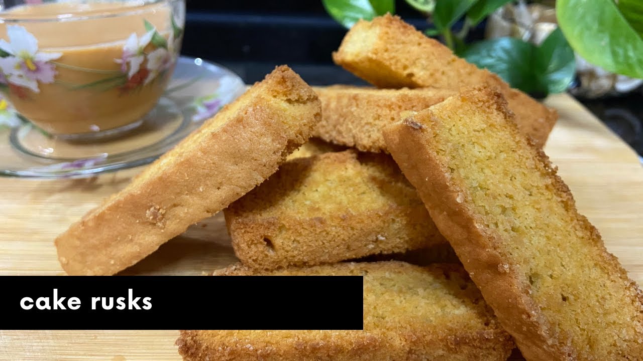 DRY CAKE RUSK | Egg Cake Rusk | ड्राई केक रस्क | How to Make Cake Rusks ...