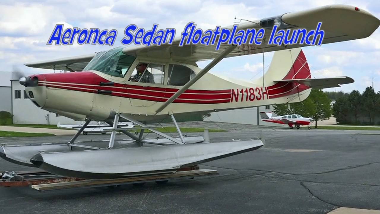 1948 Aeronca Sedan floatplane launch at the Poplar Grove Airport - YouTube