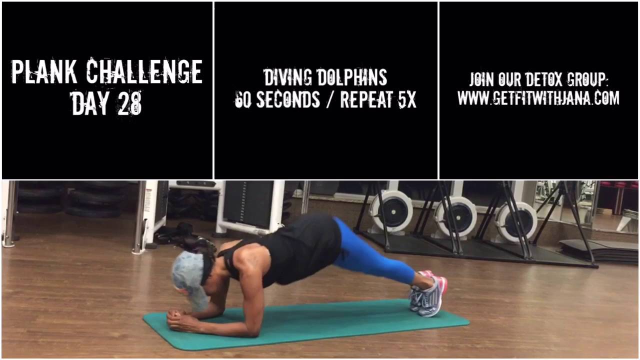 Plank Challenge Day 28 - Diving Dolphins - YouTube