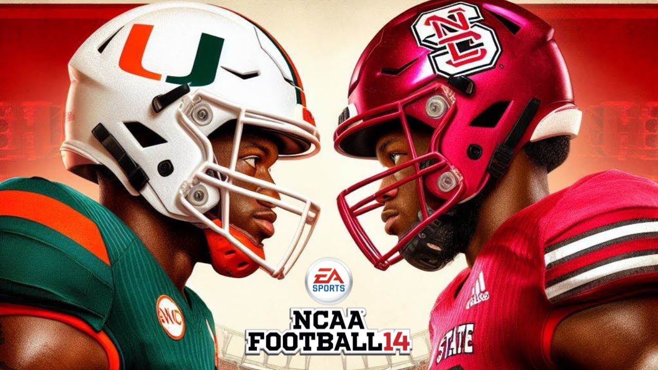 NCAA Football 14 | #21 Miami vs #19 NC State | Season 3 Week 4 ACC top ...