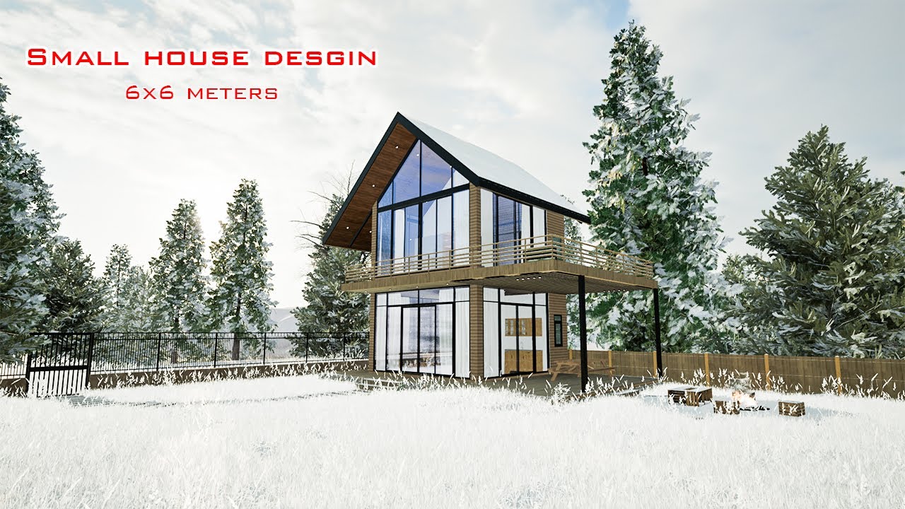 (6x6 meters) Small House design | 2-storey steel frame house | Viqi ...