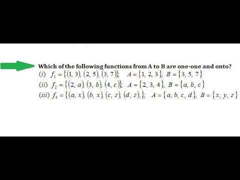 one one and onto function examples #oneonefunction #ontofunction - YouTube