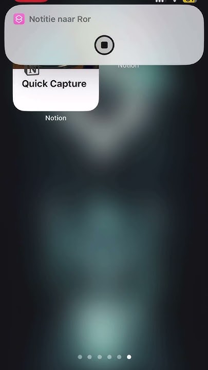 Quick capture van Notion idee via Apple opdrachten - YouTube