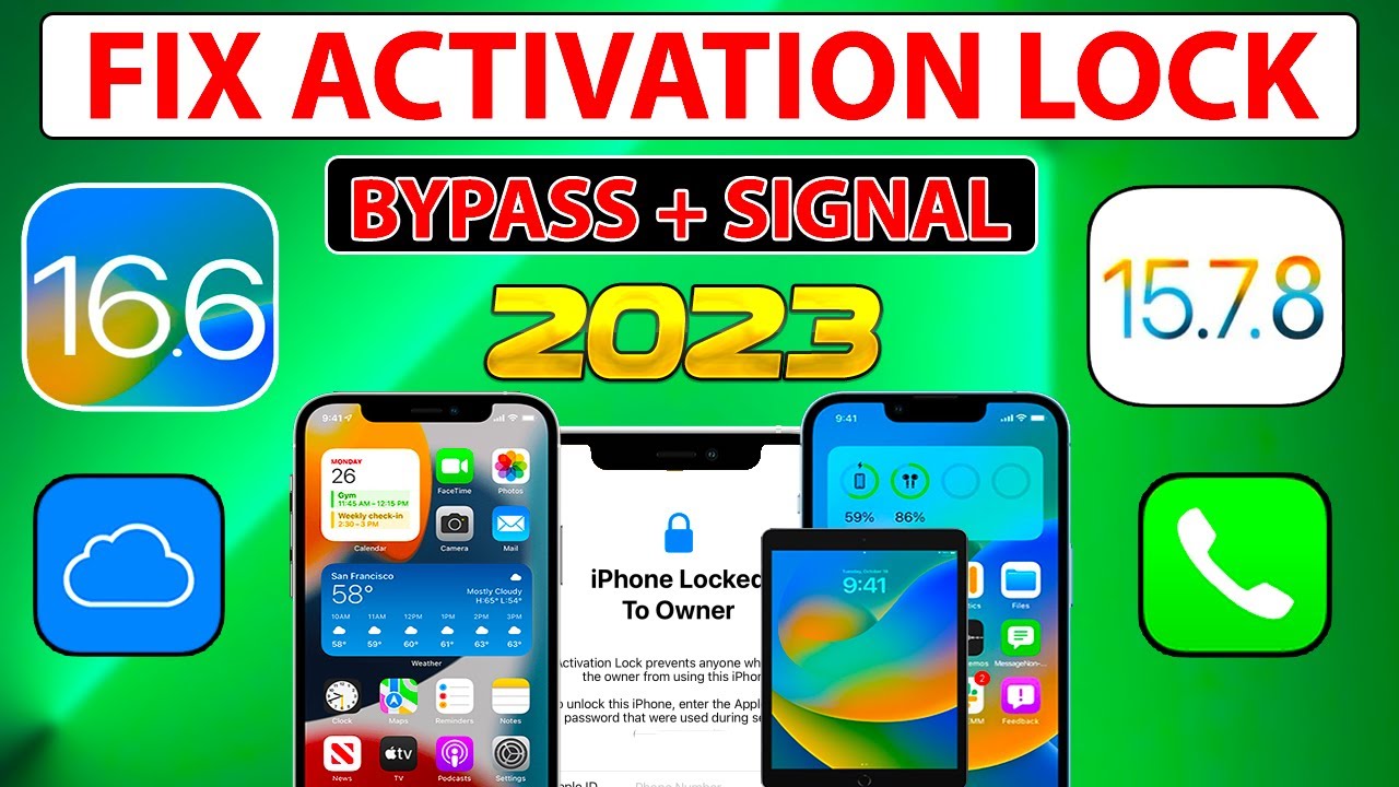 😍 Fix iCloud Bypass iPhone/iPad with Sim/Signal on iOS 16.7.2/15.8 ...