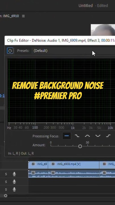 Remove background noise using Adobe Premier pro essential tools #shorts #videoediting #tips ...