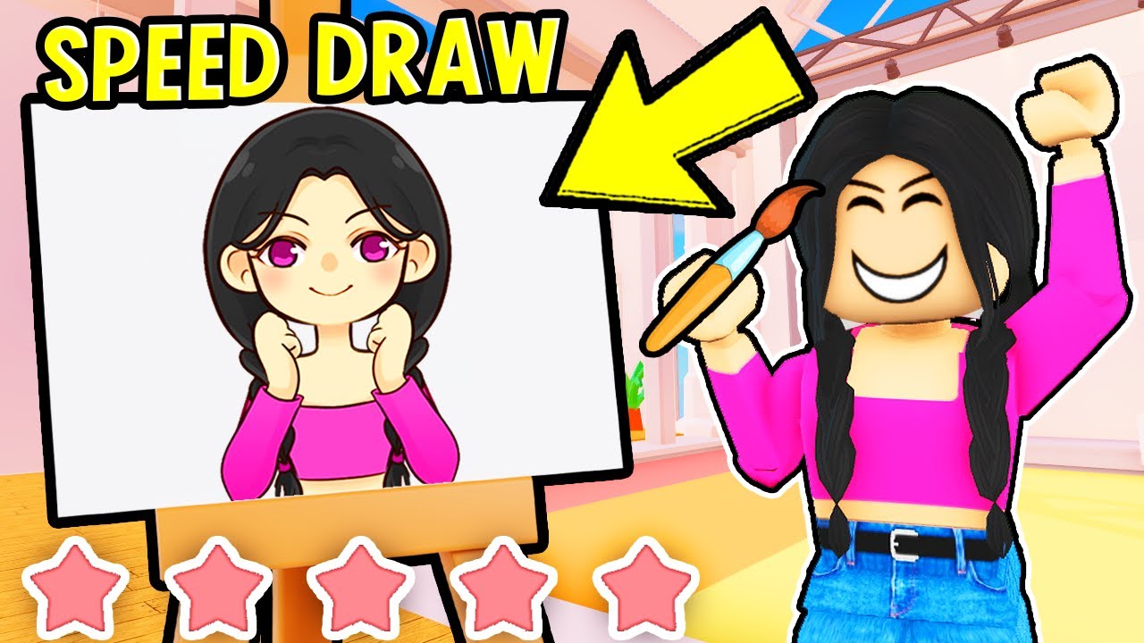 BECOMING A TRYHARD ARTIST in ROBLOX SPEED DRAW.. - YouTube