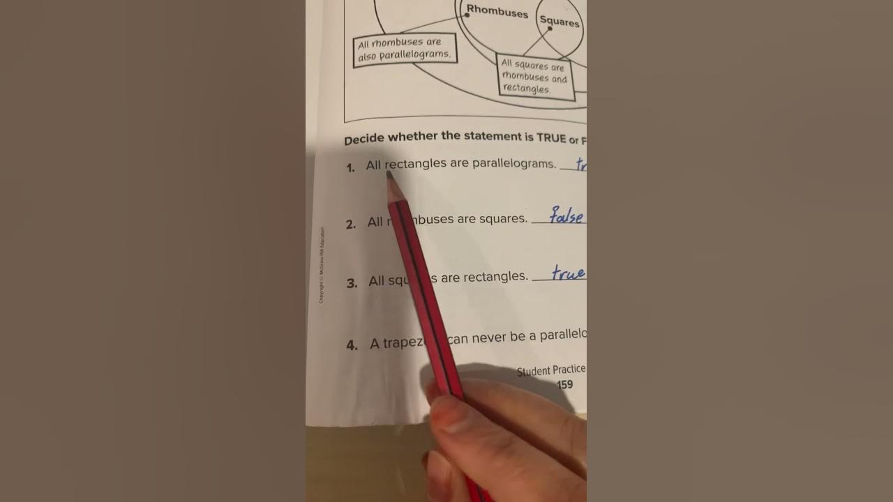 Reveal math grade 5 lesson 13-6 Classify quadrilaterals by properties ...