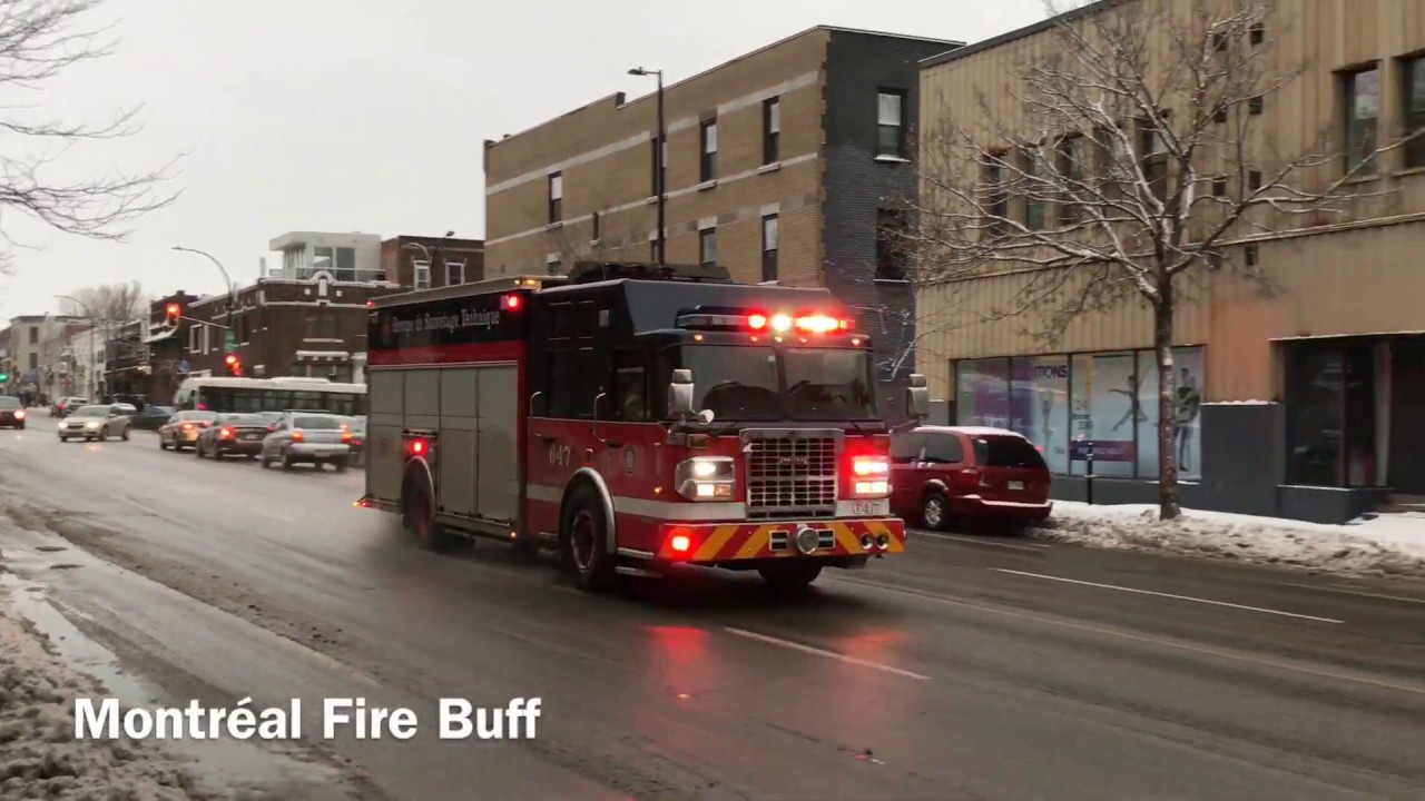 Montreal Fire Service [SIM] Heavy Rescue 647 Responding With Q Siren ...