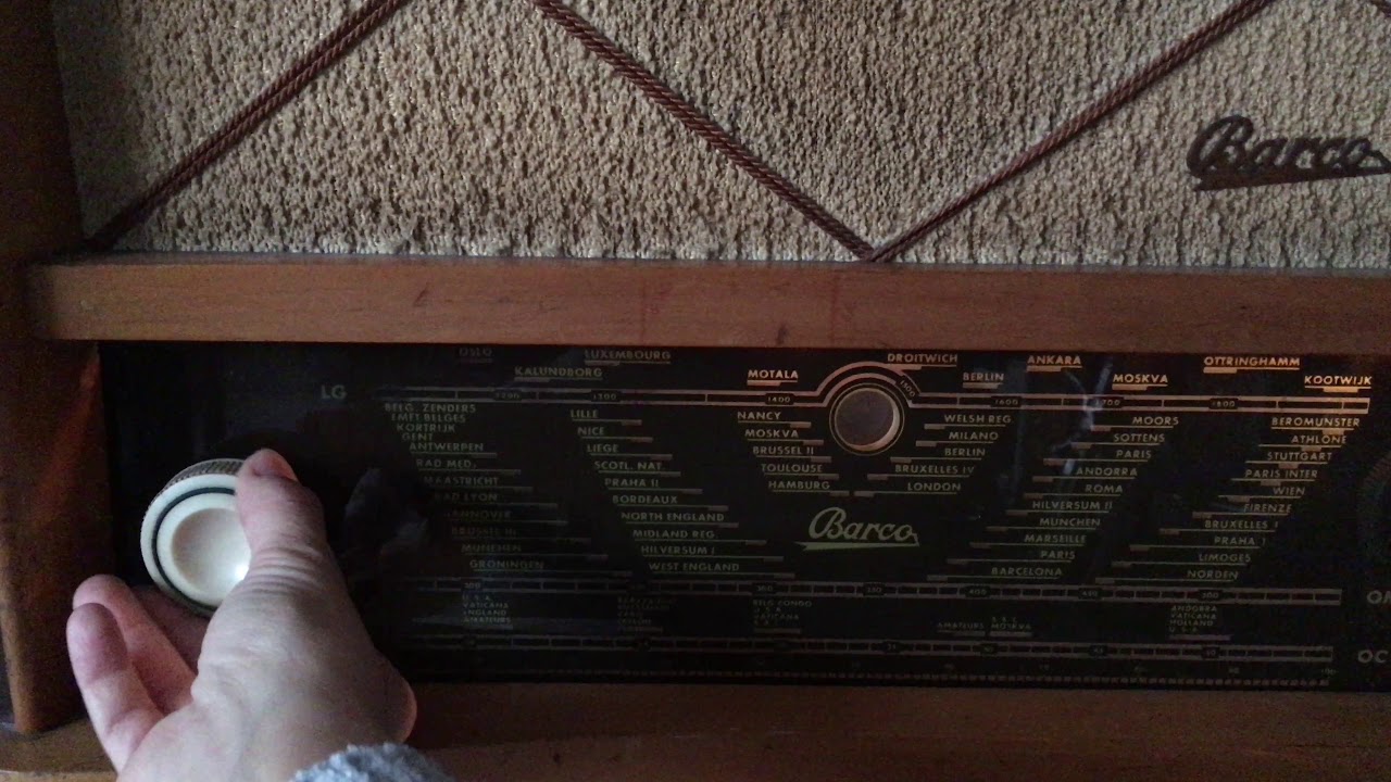 Radio marca Barco funcionando 220v. 1940 Bélgica - YouTube