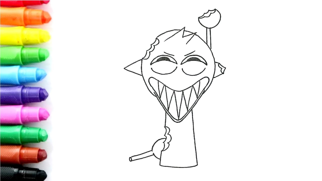 How To Draw SIMON PHASE (Sprunki Incredibox) - YouTube