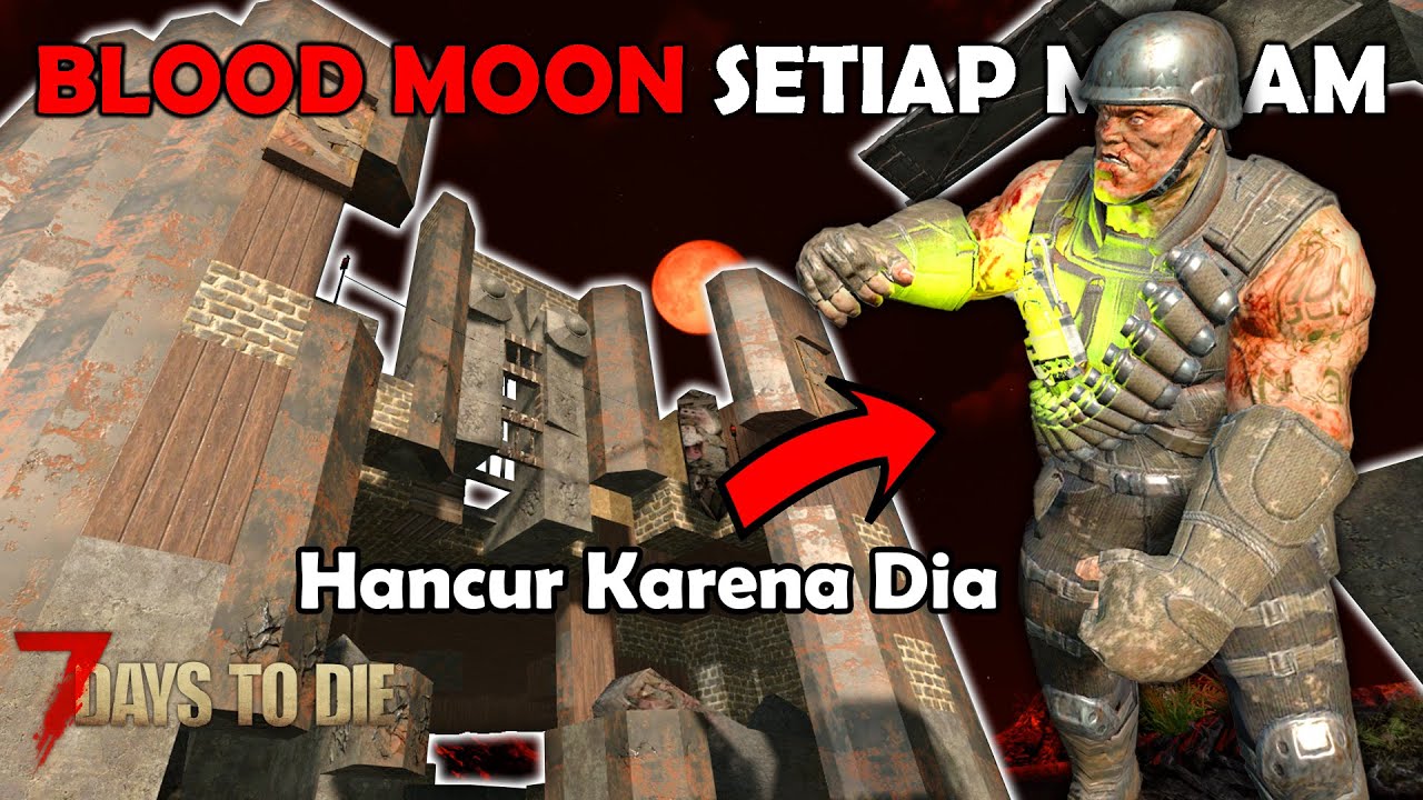 Base Gua diBombardir oleh Zombie Satu Ini | 7 Days to Die Indonesia (Ep ...