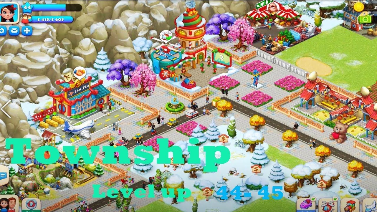 Township Level up 44 - 45 with new design HD walkthrough | gameplay ...