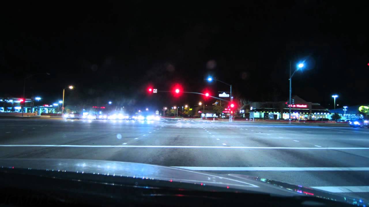High speed night driving timelapse (Canon 300HS) V10532 - YouTube